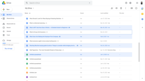 Cómo seleccionar varios archivos en Google Drive - Insider's Gadget
